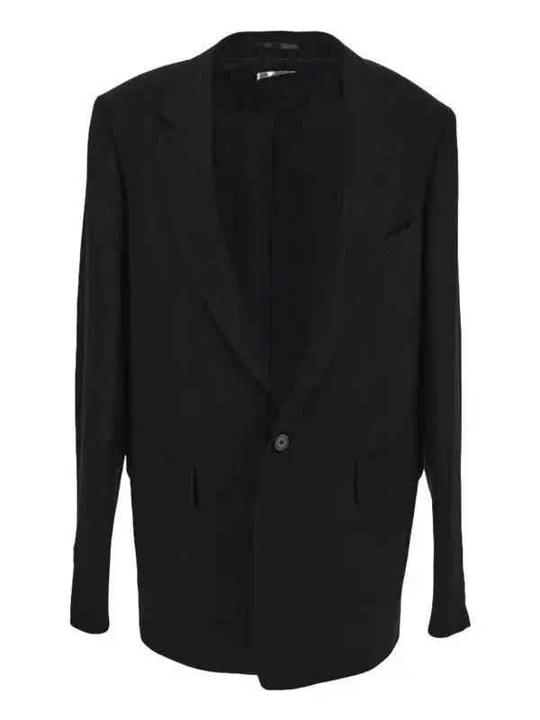 Dries Van Noten Single-breasted Tailored Blazer - Black