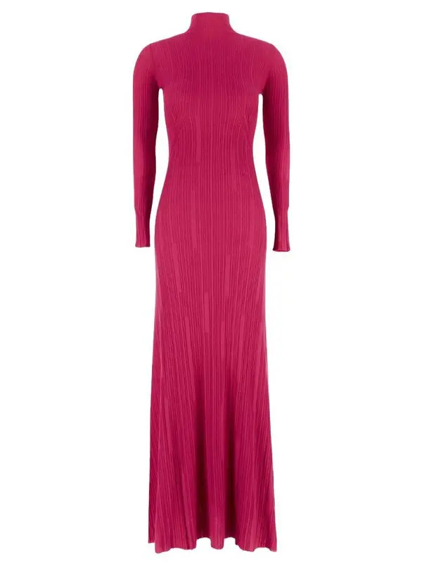Jacquemus Logo High Neck Maxi Dress - Red
