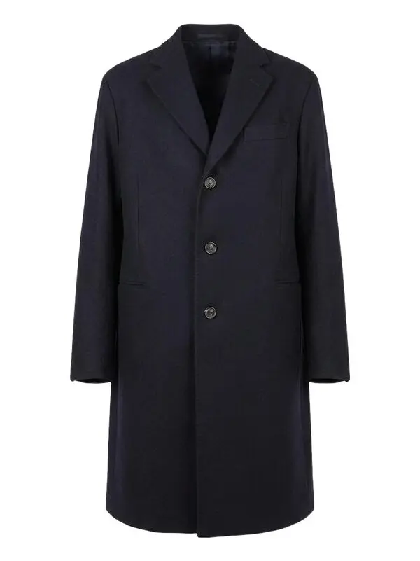Boglioli Classic Single-breasted Coat - Black
