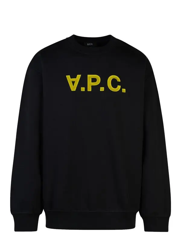 A.p.c. Long-sleeved Round-neck Sweater - Black