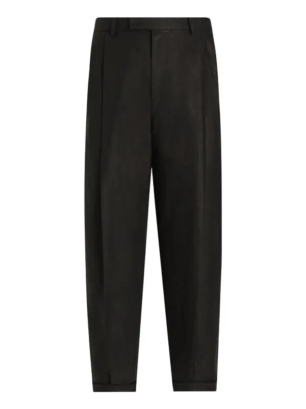 Dolce & Gabbana Tailored Press Crease Trousers - Black