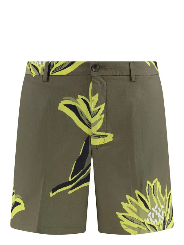 Hugo Boss Printed Bermuda Shorts - Green