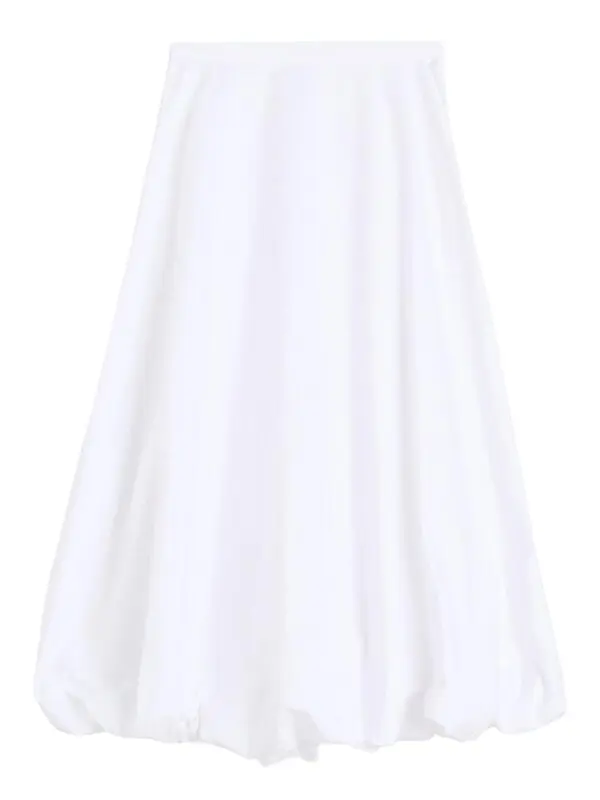 BY MALENE BIRGER Aubrey Flared Midi Skirt - White