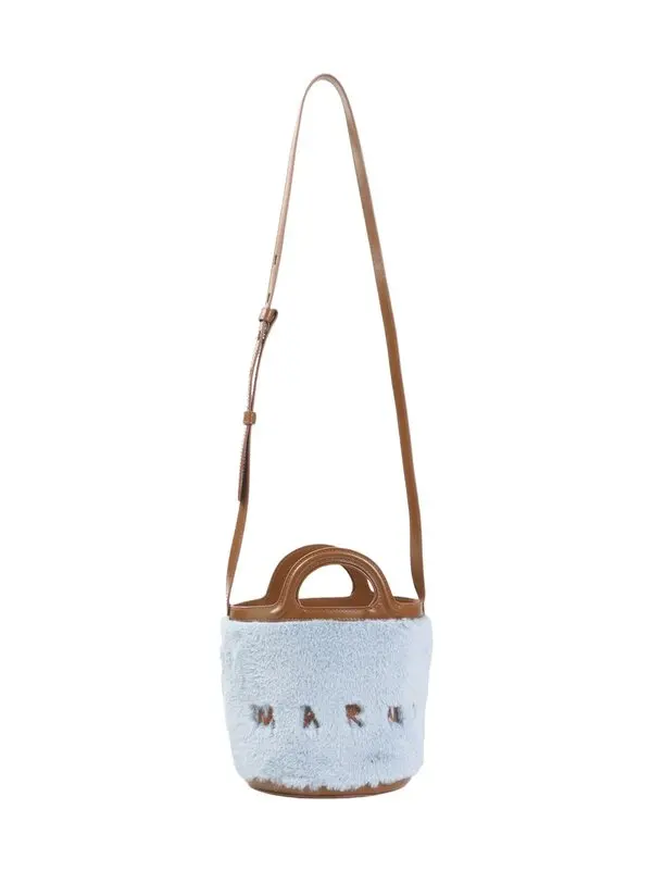 Marni Logo Embroidered Tote Bag - White