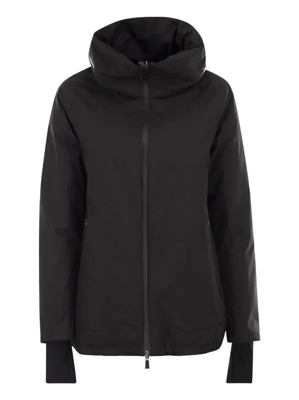Herno A-shape Hooded Down Jacket - Black