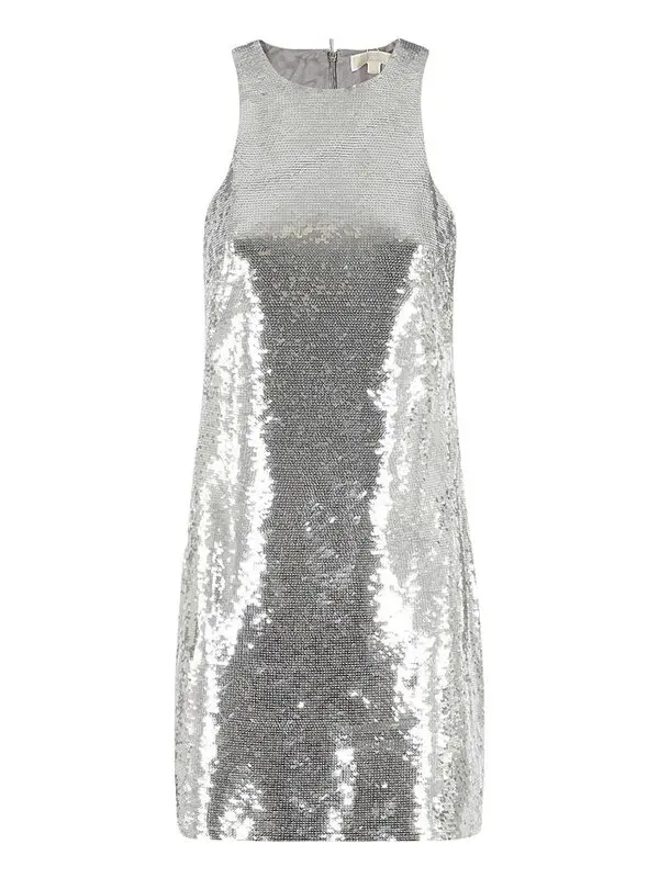 Michael Kors Sequin Tank Dress - Gray