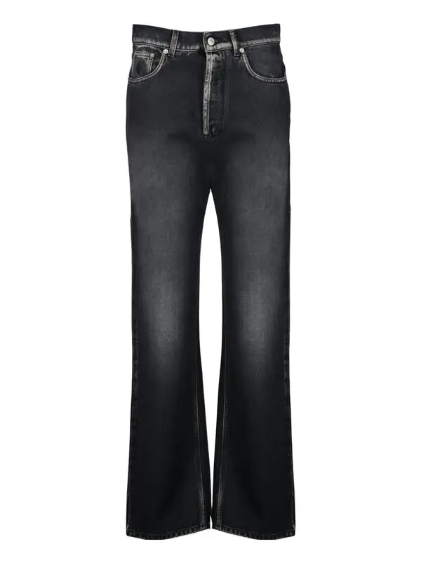 Moschino Faded Flare Jeans - Black