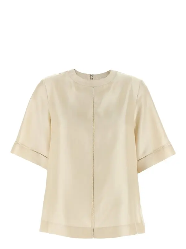 Loulou De Saison Lace-stitch Top - Nude