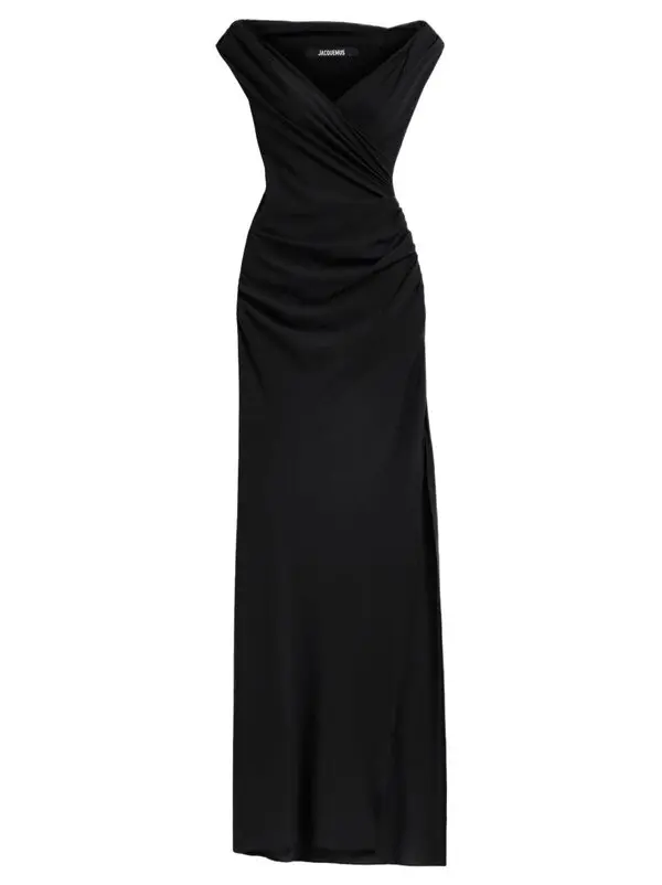 Jacquemus La Robe Rita Longue Maxi Dress - Black