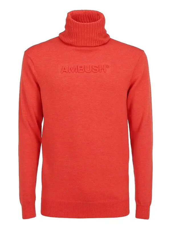 AMBUSH Logo High-neck Sweater - Red