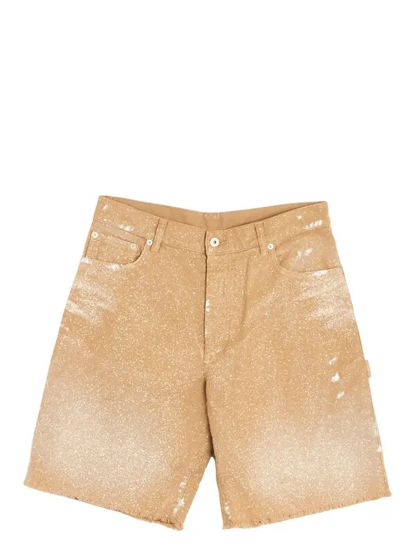Heron Preston Paint Splatter Cargo Shorts - Nude