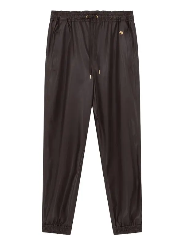 Stella McCartney Alter Mat Drawstring Tapered Trousers - Black
