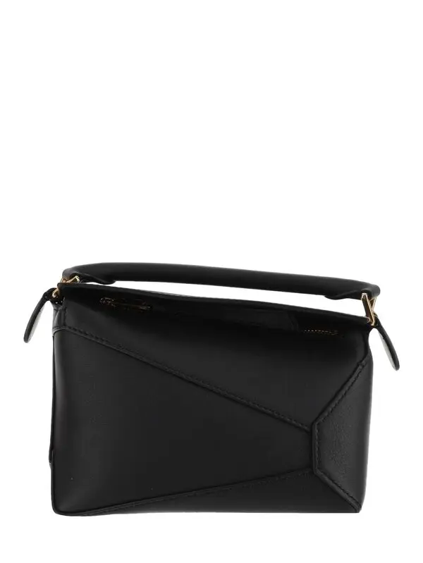 Loewe Mini Puzzle Edge Bag - Black