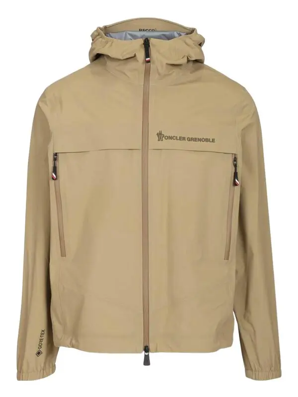 Moncler Hooded Shell Jacket - Light Brown