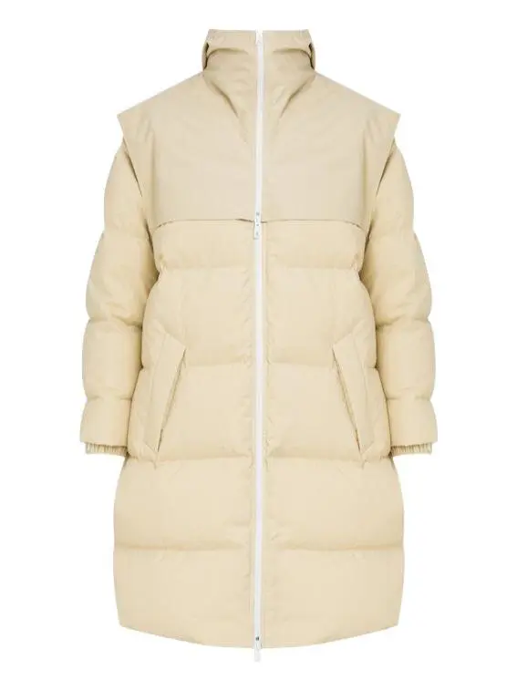 Bottega Veneta Padded Hooded Coat - Nude