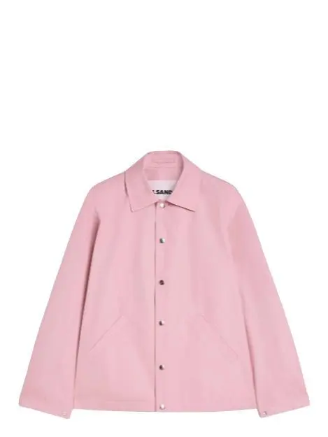 JIL SANDER Logo Print Cotton Jacket - Neon Roses