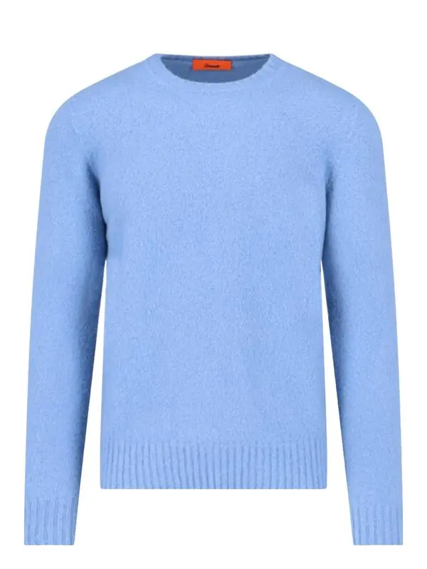 DRUMOHR Wool Crew Neck Sweater - Blue