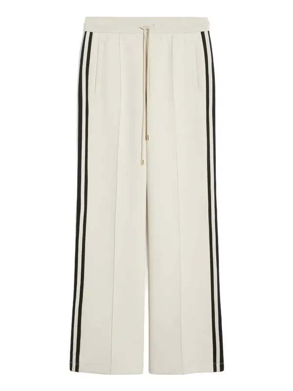 Max Mara Vento Side Stripe Relaxed Pants - Ecru