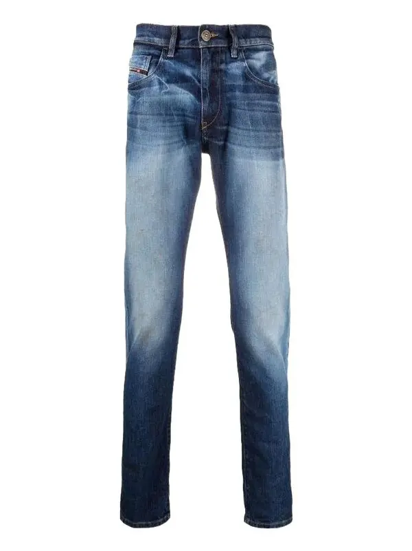 DIESEL® Slim-fit Faded Jeans - Blue