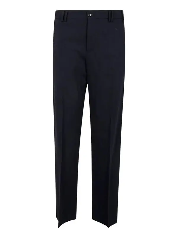 PT TORINO Wool Straight-leg Trousers - Black