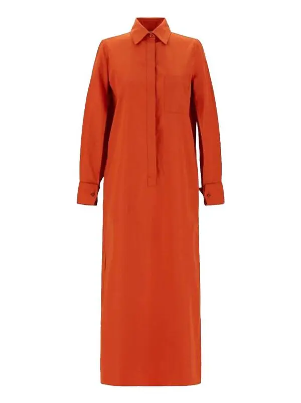 Max Mara Poplin Shirt Dress - Red
