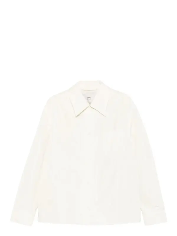 Ami Button-down Overshirt - White