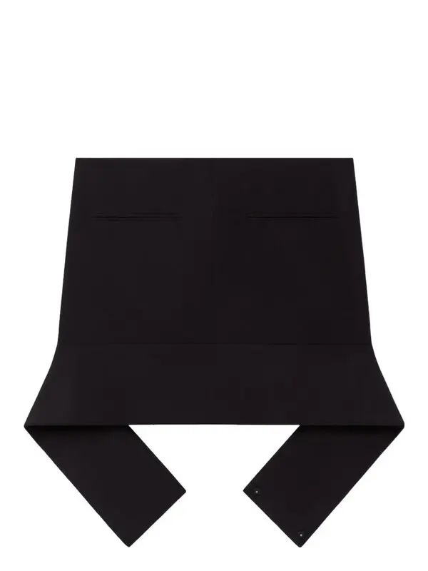COURREGES Belted Mini Skirt - Black
