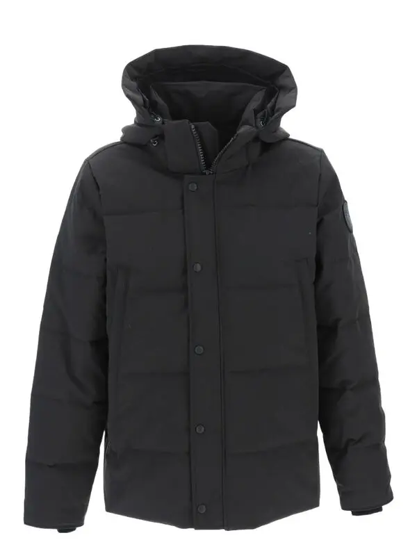 Canada Goose Quilted Hooded Down Coat - Black