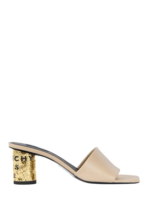 Givenchy Tape Heeled Mules - Beige