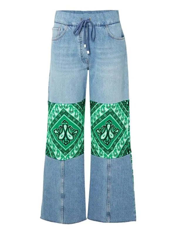 Etro Piece-sewn Flared Jeans - Blue