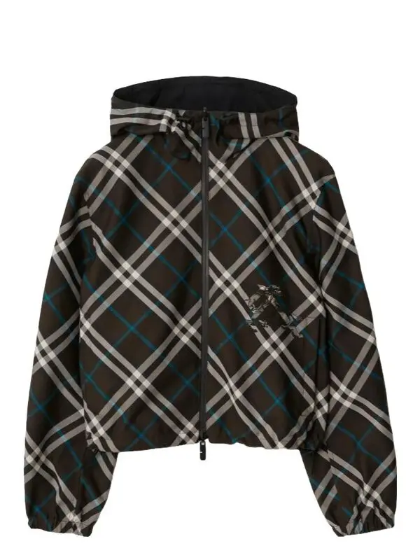 Burberry Checked Reversible Hooded Jacket - Snug