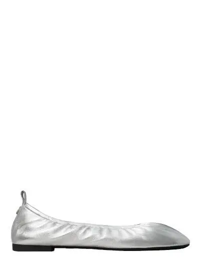 Tory Burch Eddie 2.0 Ballerina Flats - Silver