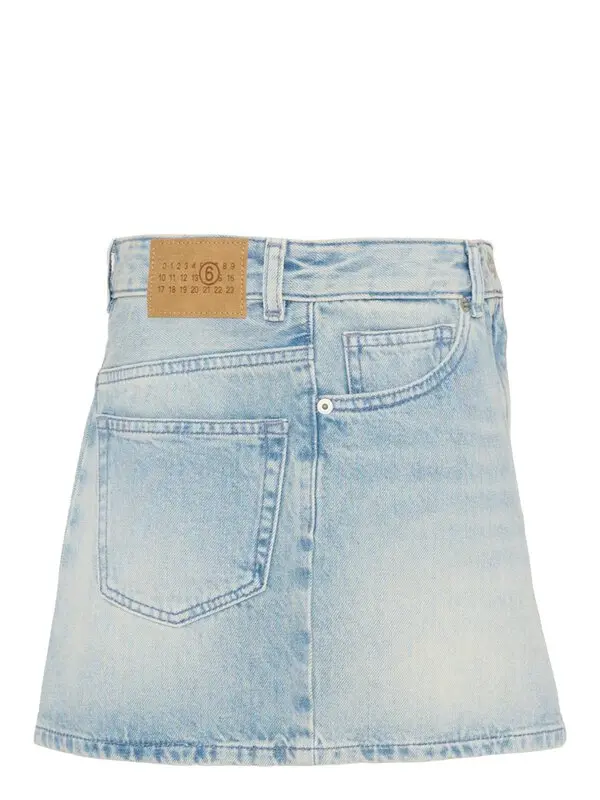 MAISON MARGIELA Denim Skirt - White