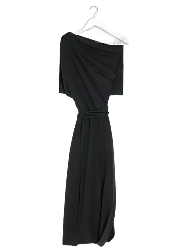 LEMAIRE Twisted Midi Dress - Anthracite