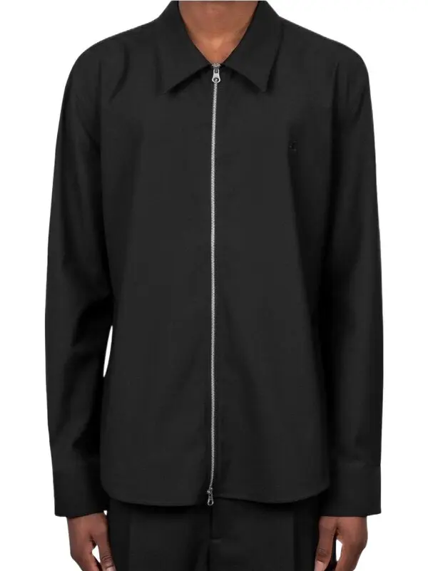 COURREGES Zipped Shirt - Black
