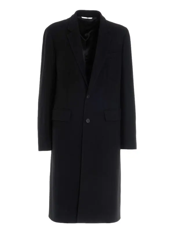 Valentino Garavani Single-breasted Wool Coat - Black