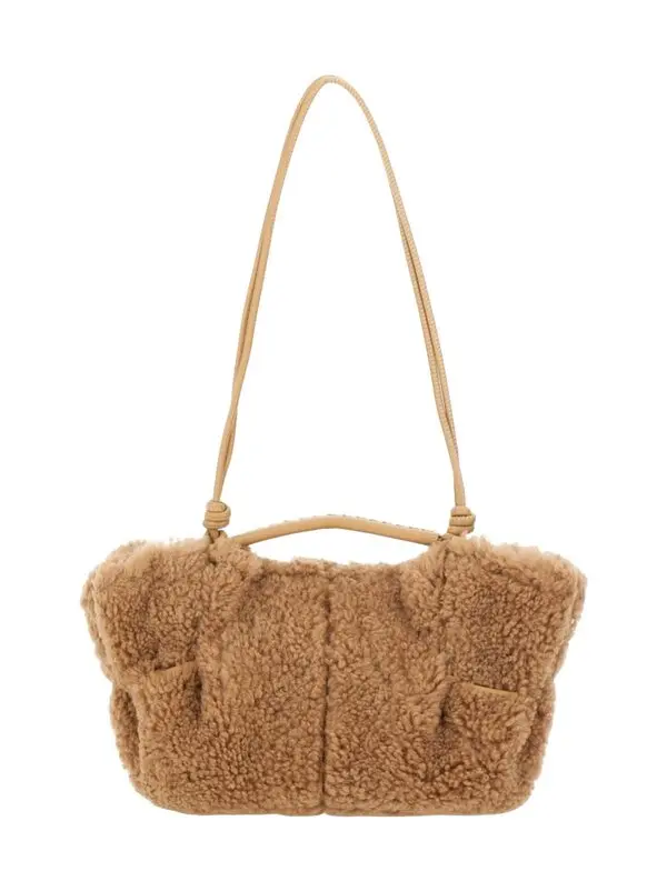Hereu Textured Knot Shoulder Bag - Sand