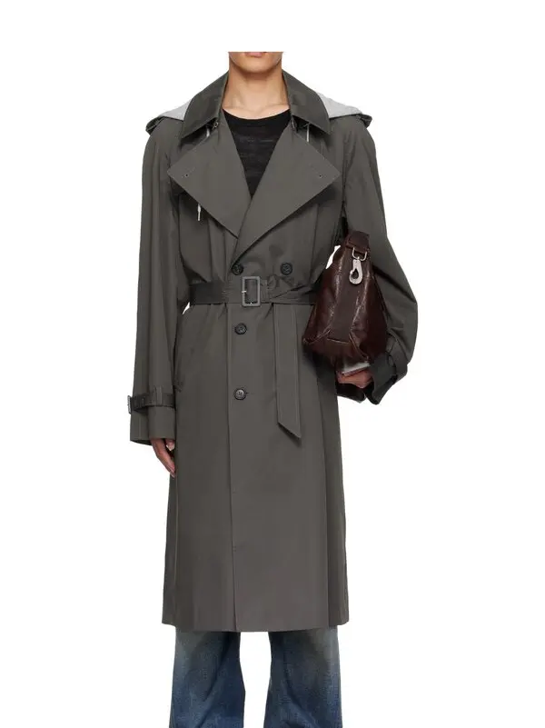 MAISON MARGIELA Hooded Raincoat - Grey