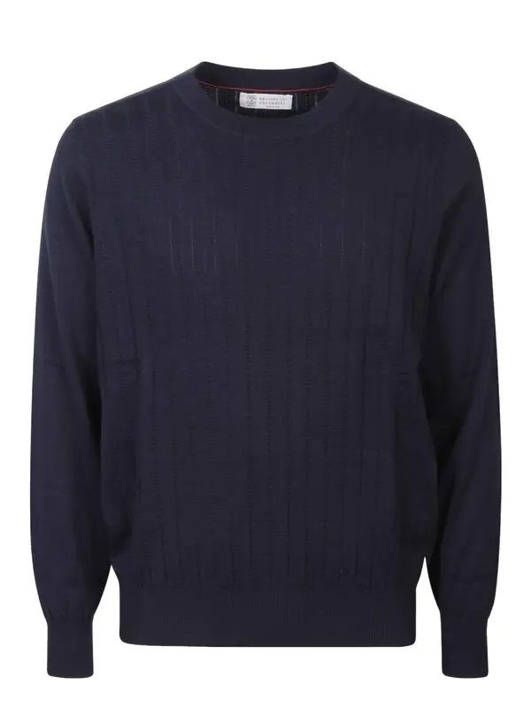 Brunello Cucinelli Crewneck Knitted Jumper - Black