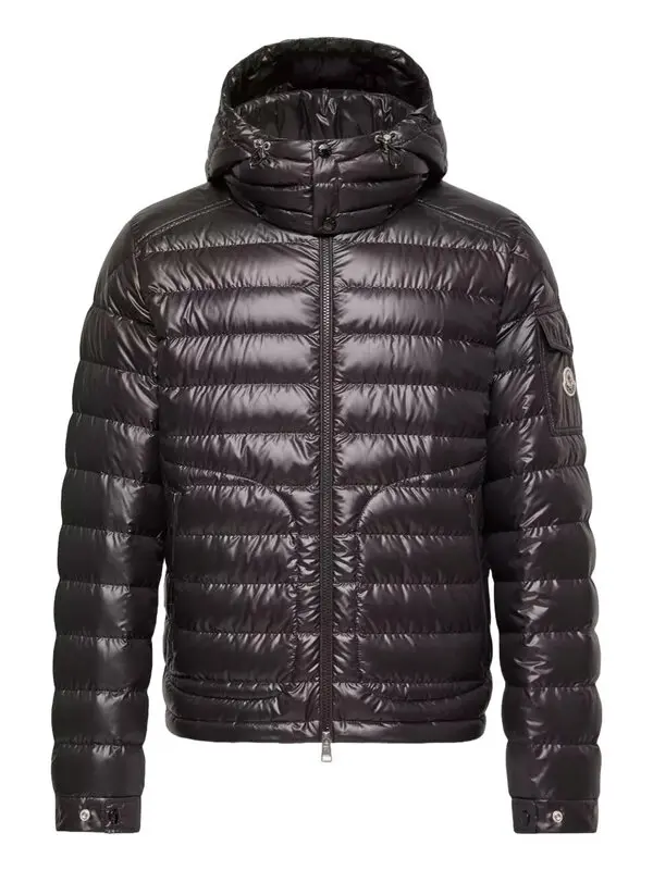 Moncler Lauros Hooded Down Jacket - Black
