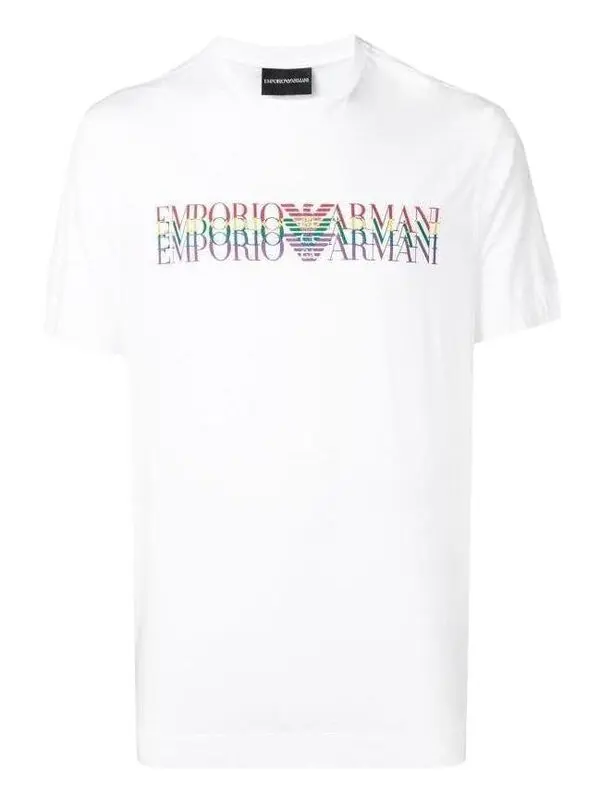 Emporio Armani Logo Short-sleeved T-shirt - White