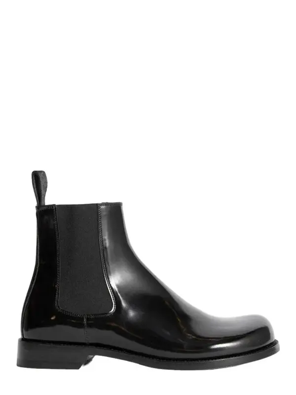 Loewe Chelsea Boot In Brushed-off Calfskin - Black