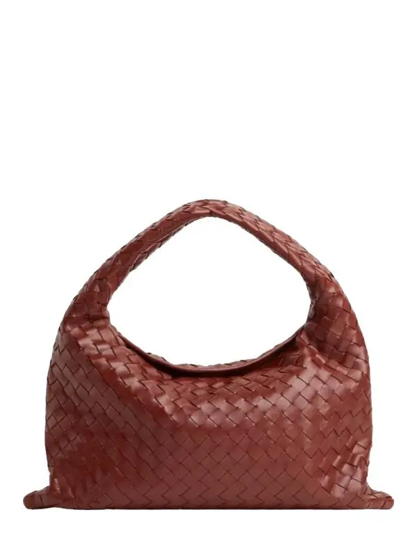 Bottega Veneta Intrecciato Leather Shoulder Bag - Brown