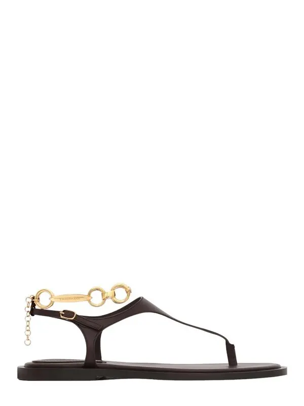 Zimmermann Illumination Chain Detail Sandals - Black