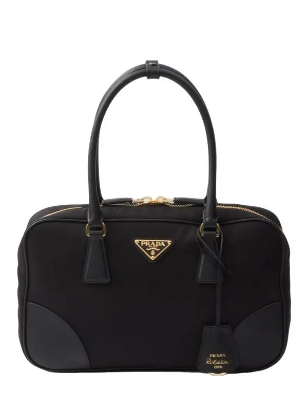Prada Re-edition 1978 Logo Tote Bag - Black