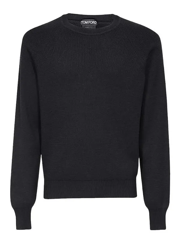 TOM FORD Round Neck Sweater - Black