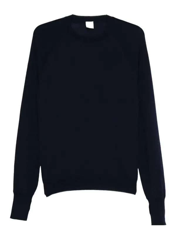 Eleventy Ribbed Crewneck Sweater - Black