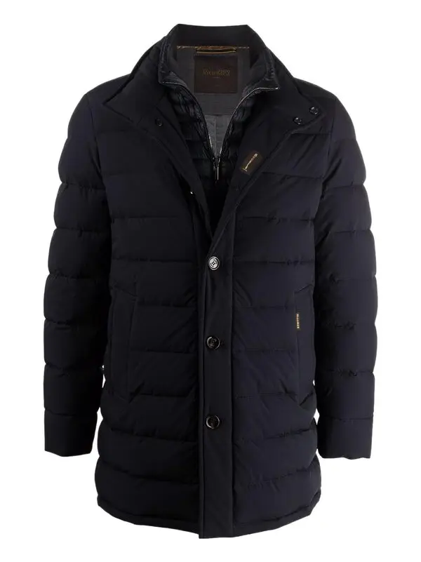 MOORER Calegari Quilted Coat - Black