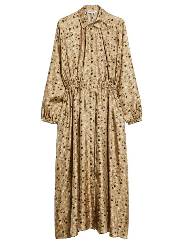 Max Mara Axe Midi Dress - Honey-colored