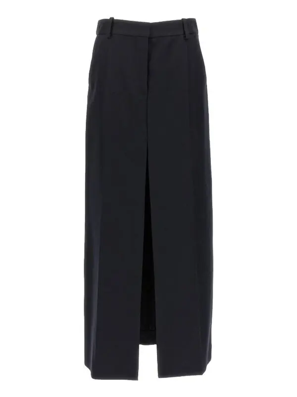 Stella McCartney Belted Maxi Skirt With Slit Detail - Black